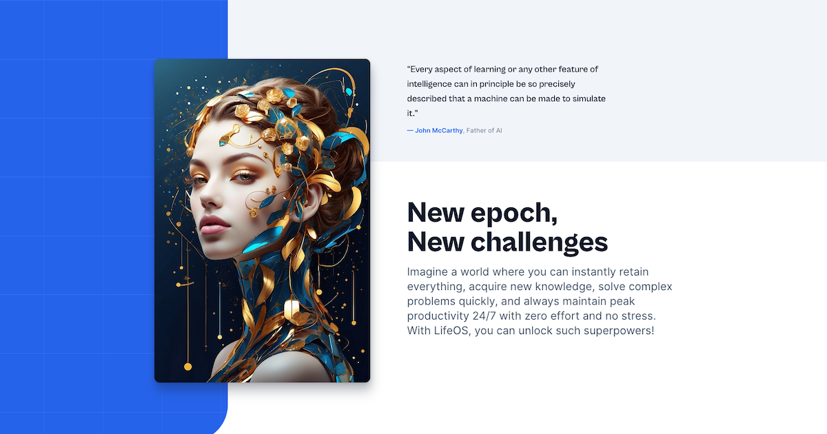 We build a better place for the human digital subconscious | LifeOS